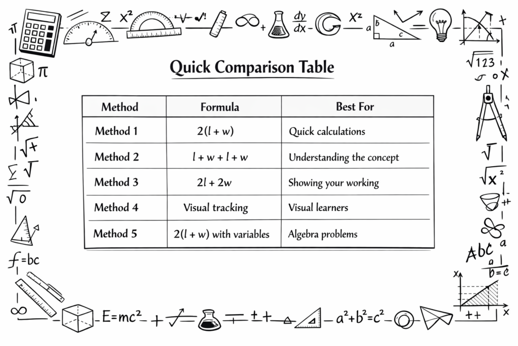 Finding the Perimeter of a Rectangle – 5 Different Ways